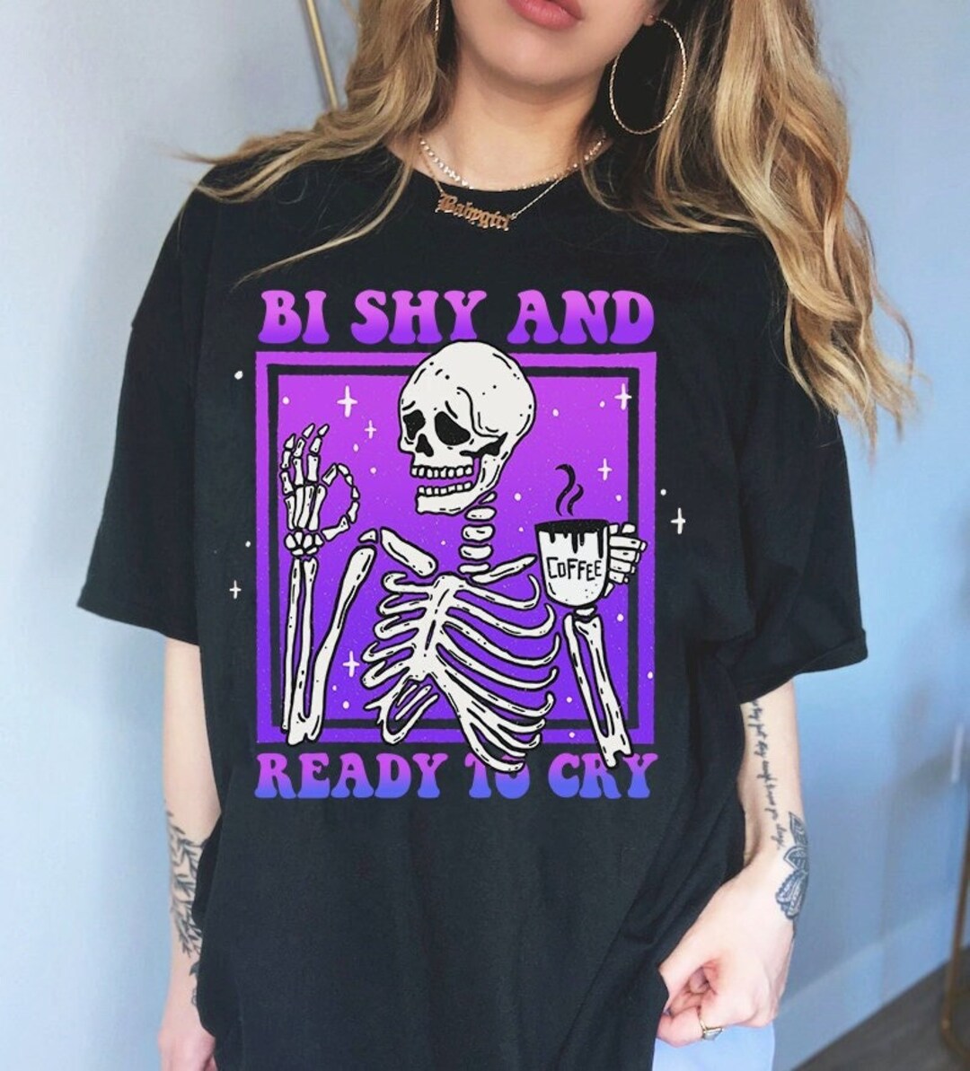 Bi Shy and Ready to Cry | Bisexual Pride Shirt | Bi Pride Shirts ...