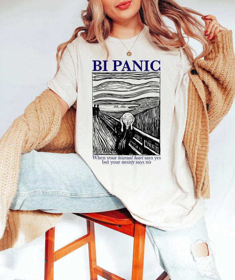 Bi Panic Shirt Bisexual Panic Shirt Funny Bisexual Tee - Etsy
