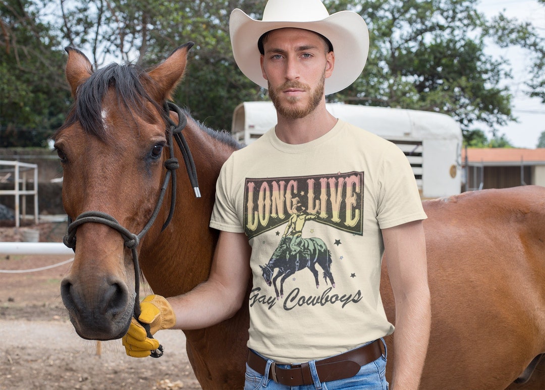 Gay Cowboys Shirt | Western Retro Lgbtq Pride Shirt | Gay Cowgirl ...