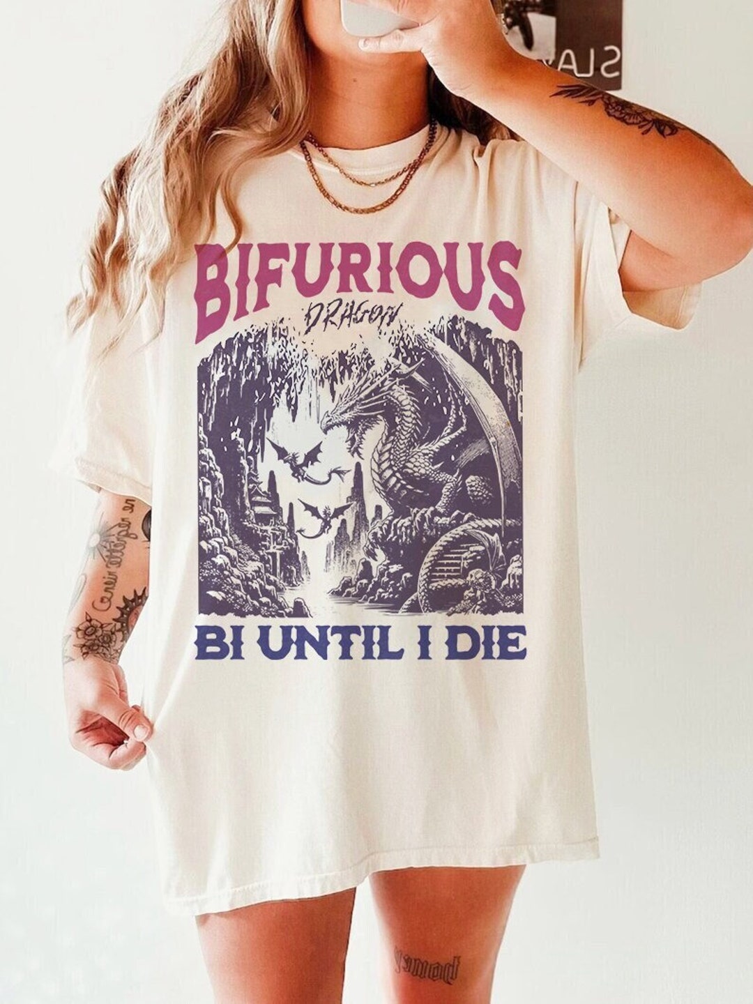 Bifurious | Subtle Bisexual | Bisexual Shirt | Bi Pride Shirt ...