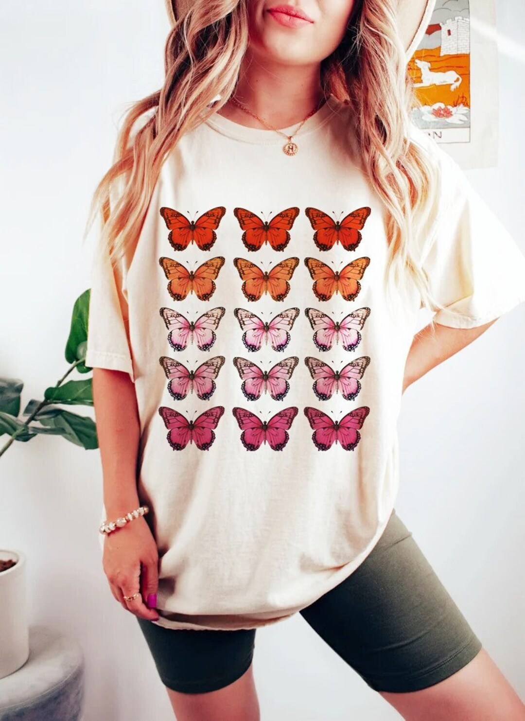 Lesbian Butterflies | Lesbian Shirt | Lesbian Pride | Lesbian Cottagecore | Queer Shirt | Queer ...