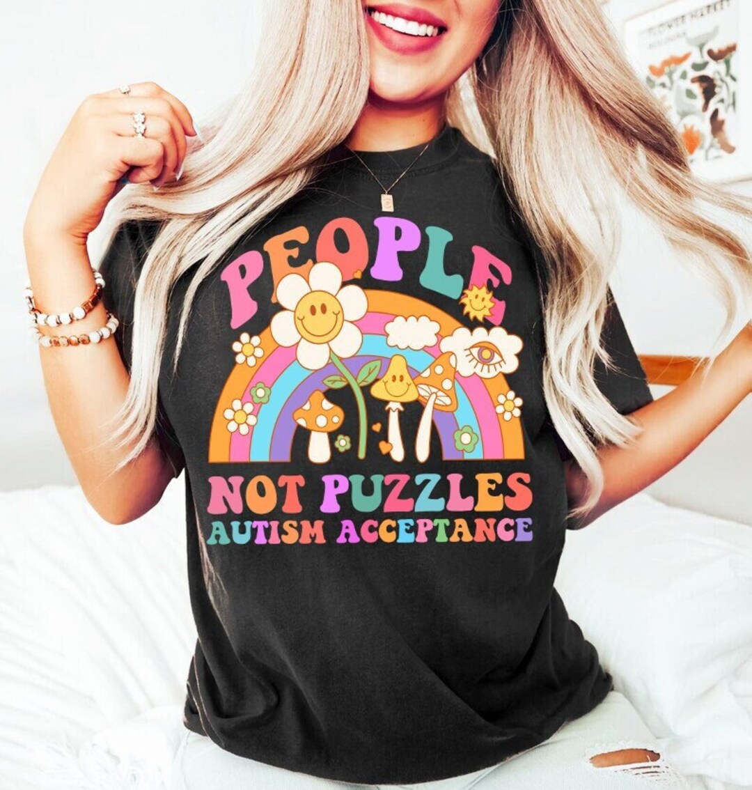 People Not Puzzles Shirt Autism Awareness Acceptance Autistic ...
