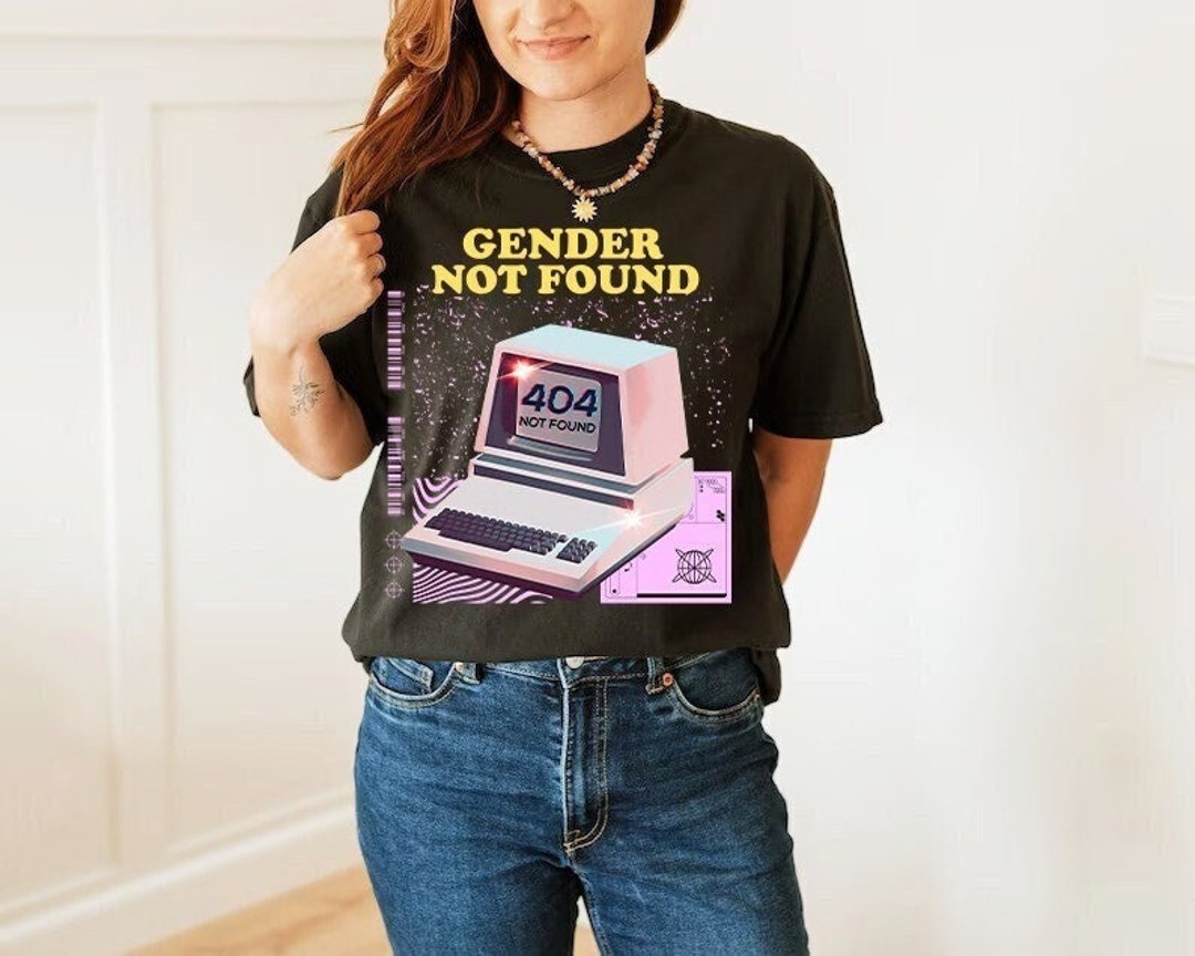 Gender Not Found Shirt | Nonbinary Shirt | Nonbinary Gift | Enby Pride ...