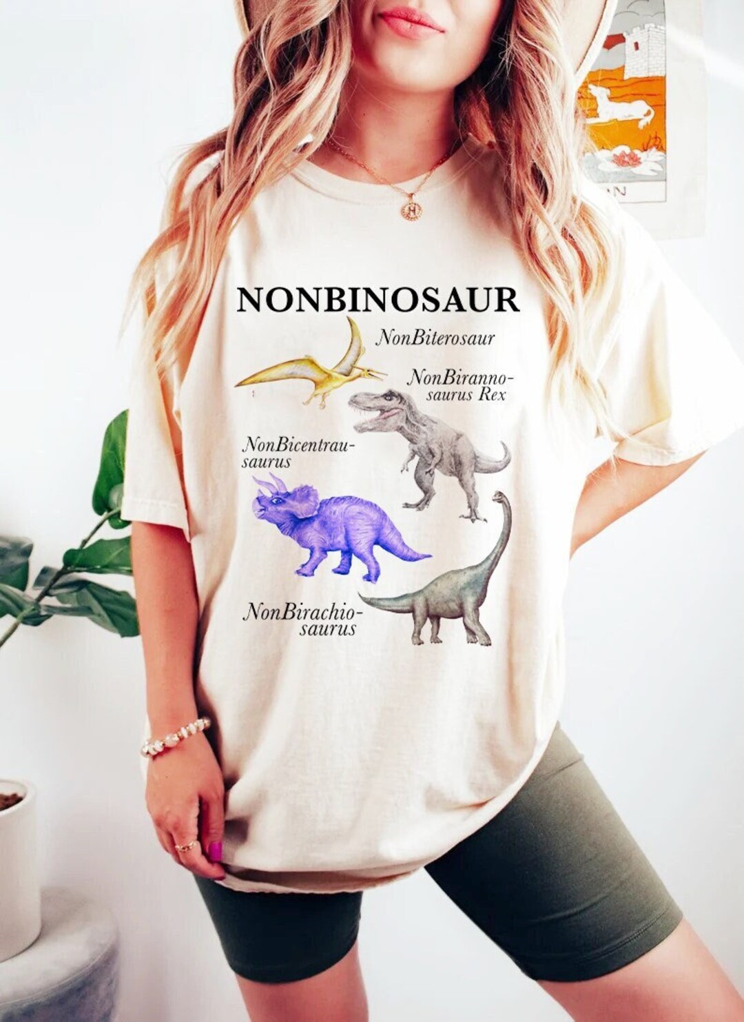 Nonbinosaur Shirt | Non Binary Dinosaur Shirt | Funny Nonbinary Shirt | Enby Shirt | Boho ...