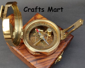 Vintage Brunton Compass | Etsy