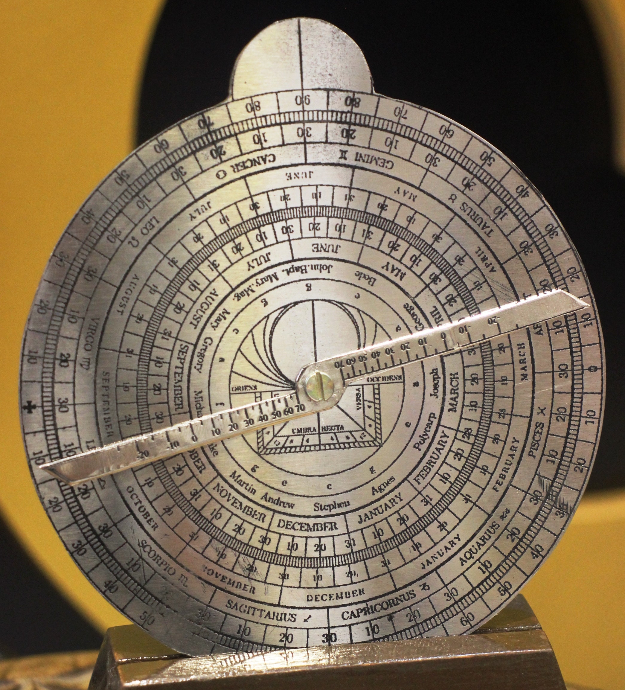 Brass Handcrafted Astrolabe Astronomical Device Silver Steel Astrolabe ...