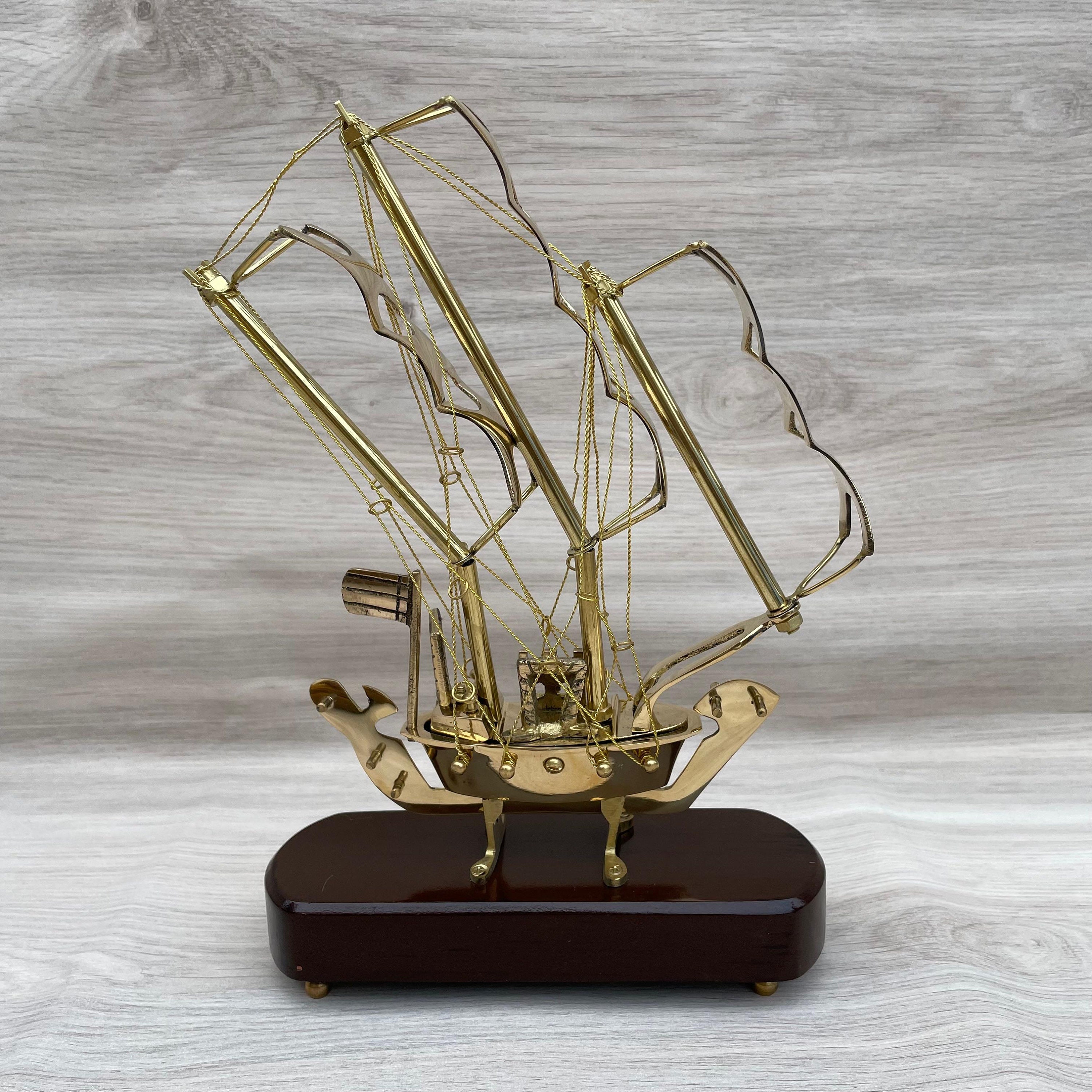 Handcrafted Brass Maritime Ship Model Nautical Home Decor Unique ...