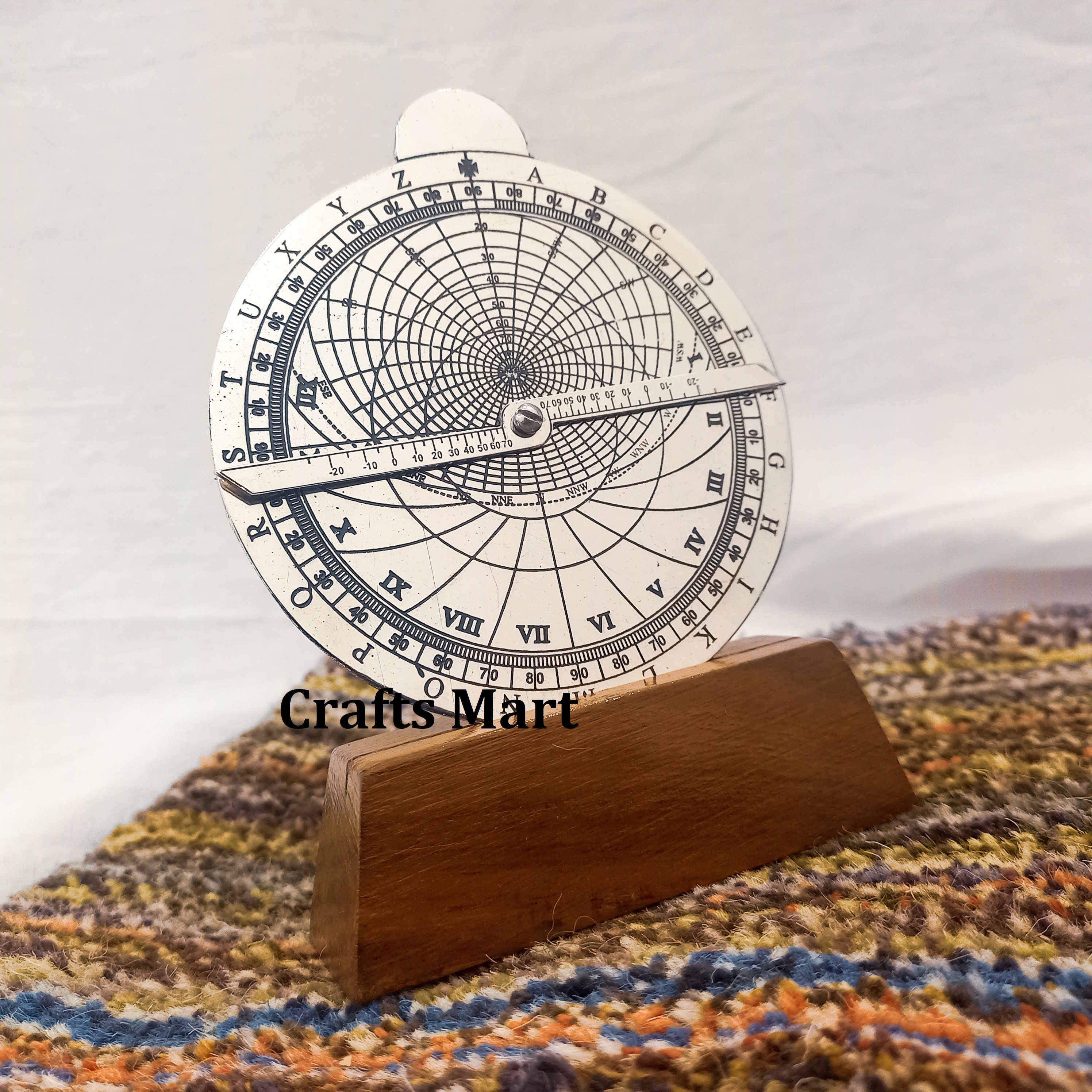 Astrolabe, Astronomical Device, Silver Steel Astrolabe, Star Finding ...