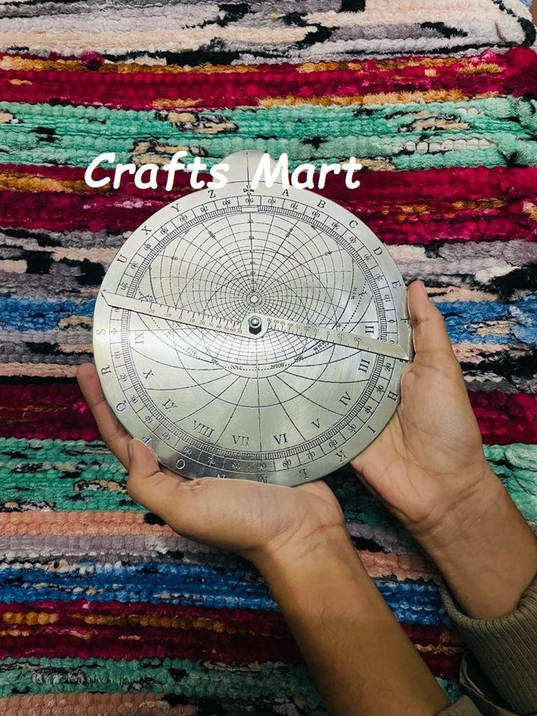 Brass Astrolabe Replica: 8-inch Decorative Navigation Instrument - Etsy