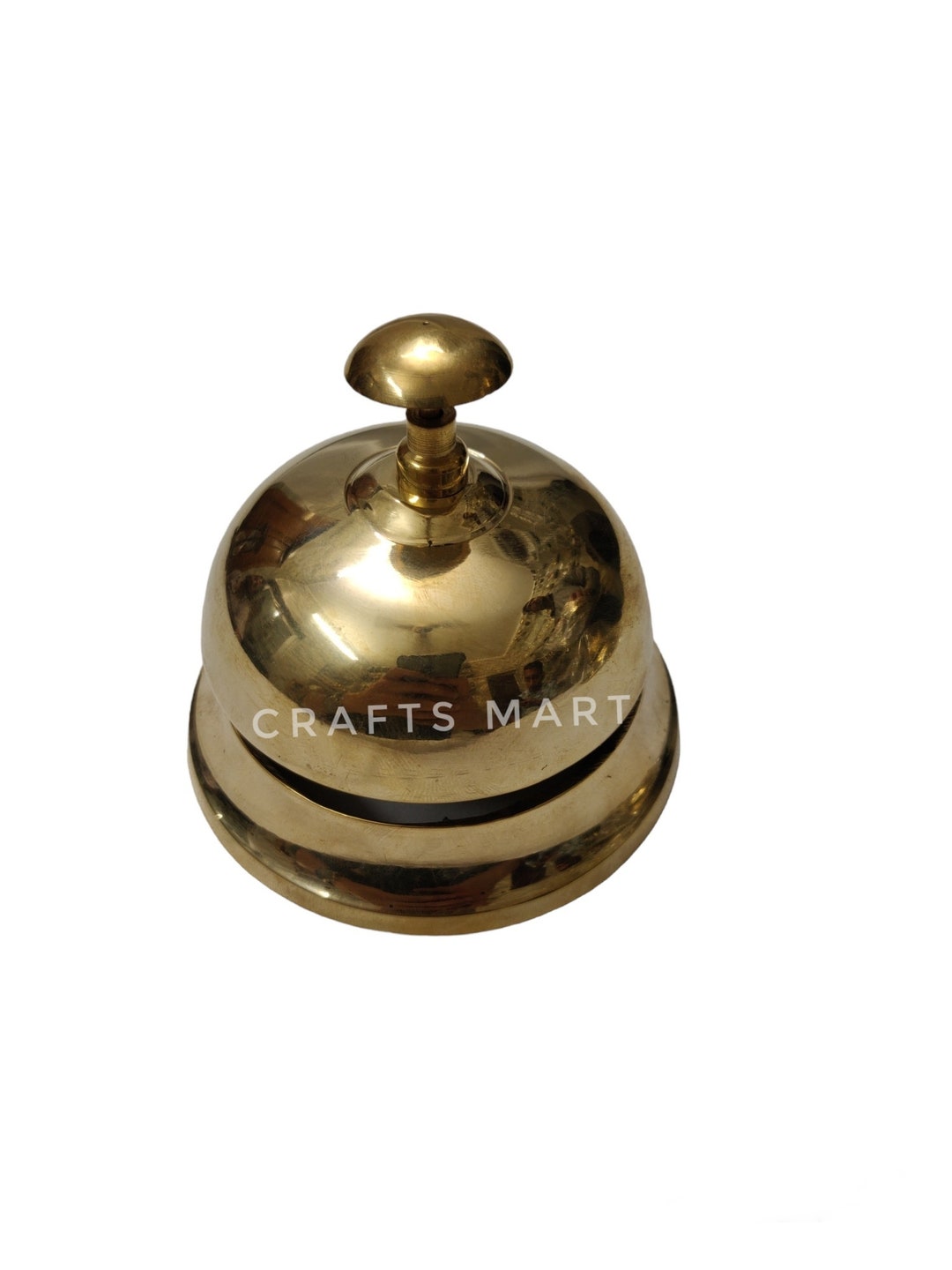 Personalized Brass Desk Bell: Engraved Hotel Reception Bell - Etsy