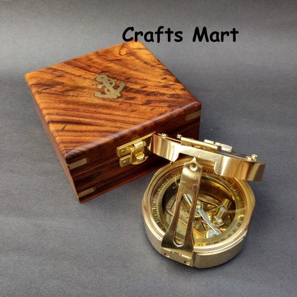 Brass Compass - Etsy