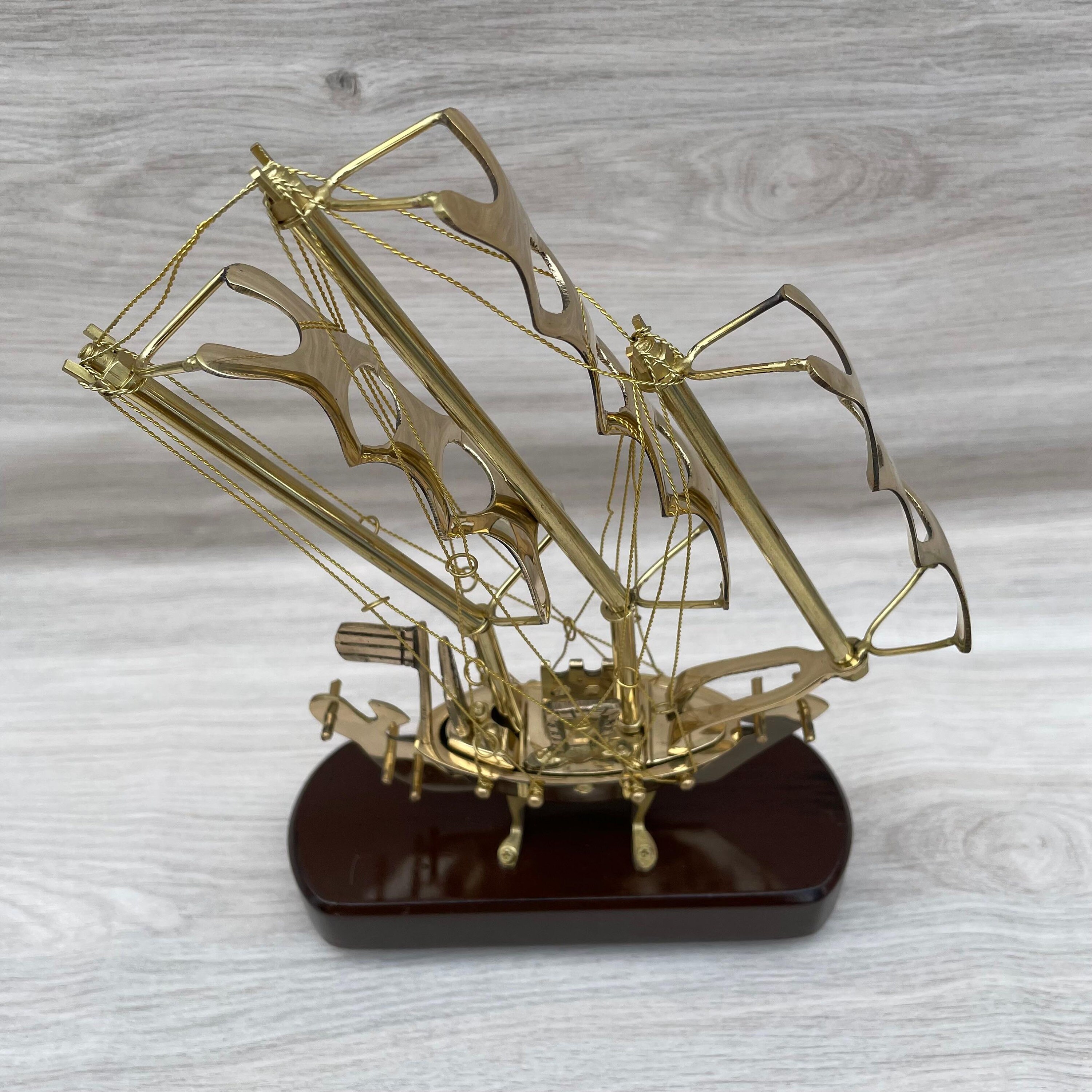 Handcrafted Brass Maritime Ship Model Nautical Home Decor Unique ...