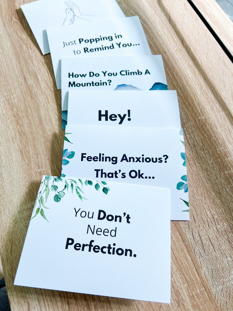 Supportive Affirmation Note Card Watercolor Mountain Scene 'how Do You ...