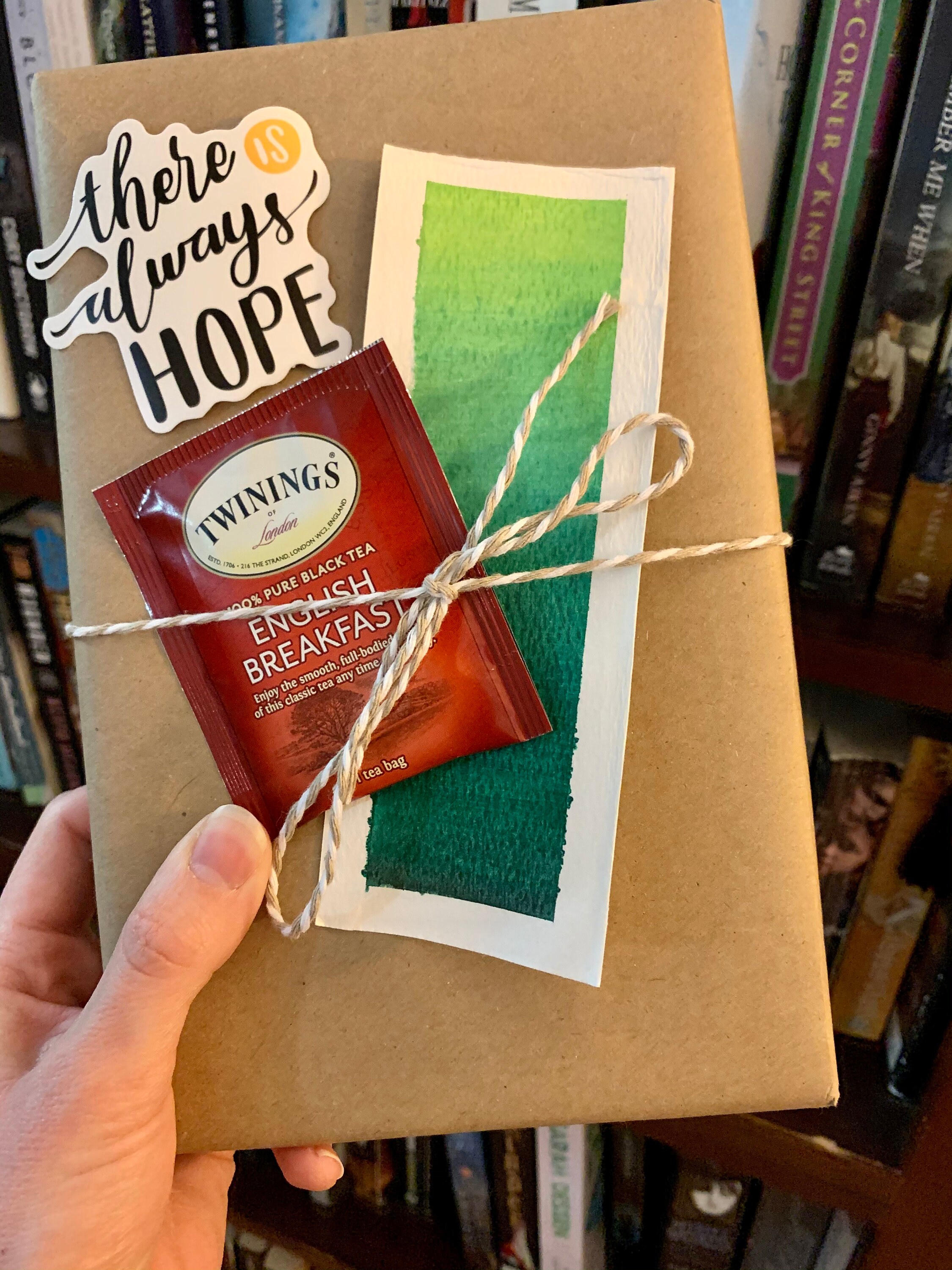 Blind Date With A Book / Handmade Bookmark / Motivational Sticker / Tea ...