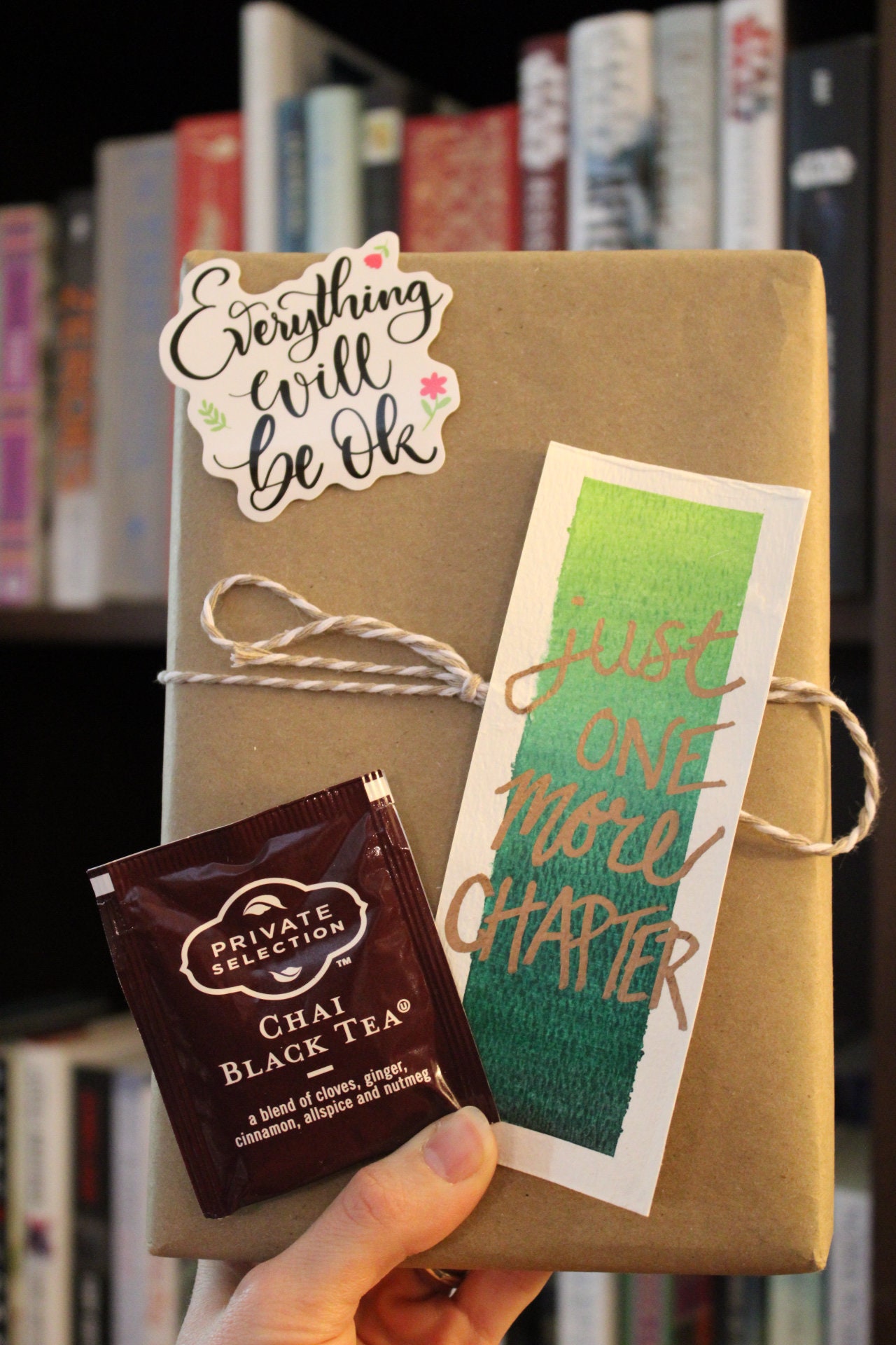 Blind Date With A Book / Handmade Bookmark / Motivational Sticker / Tea ...