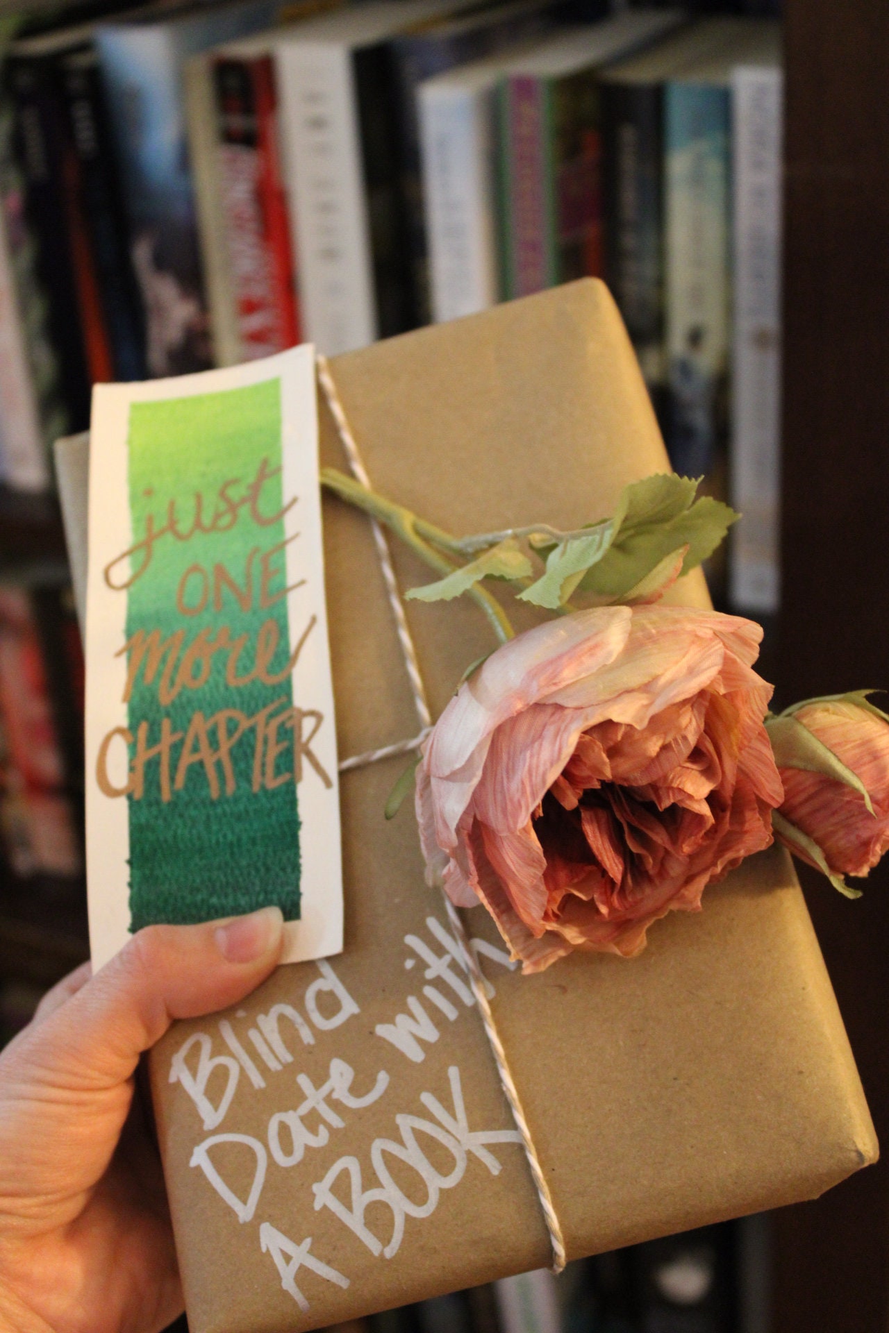 Blind Date With A Book / Handmade Bookmark / Motivational Sticker ...