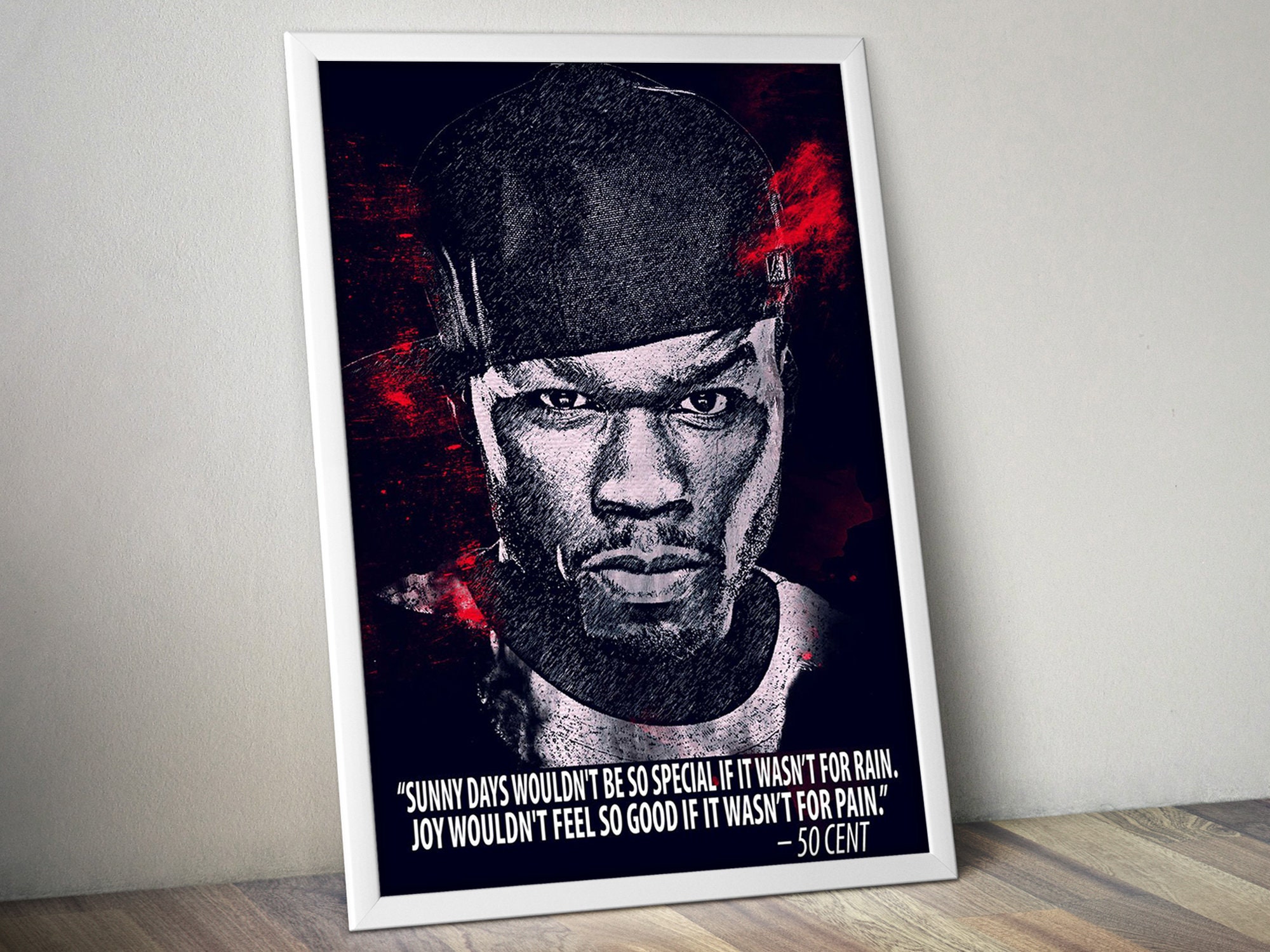 50 Cent poster 50 Cent art print 50 Cent wall poster 50 | Etsy