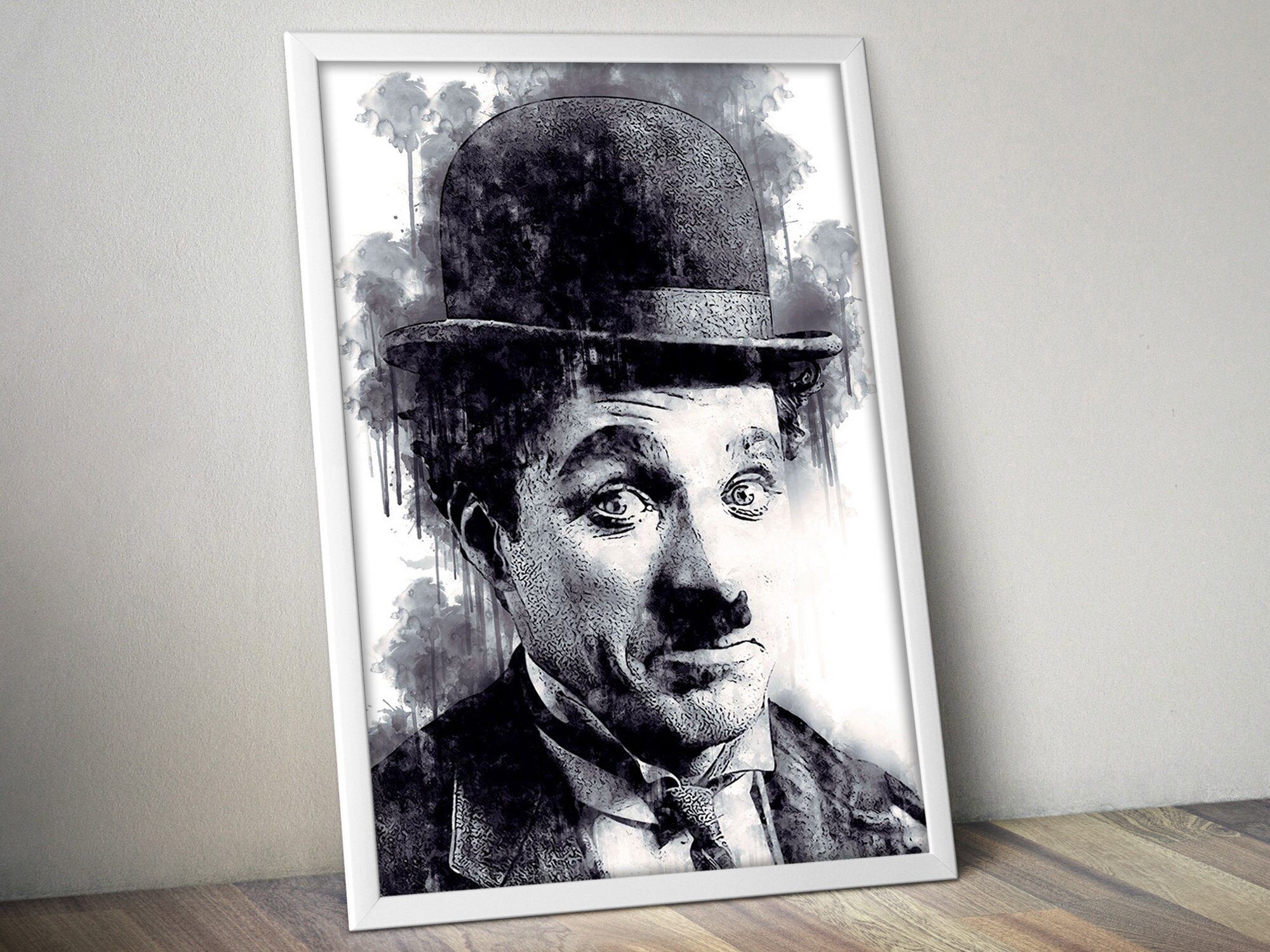 Charlie Chaplin poster Charlie Chaplin art print Charlie | Etsy
