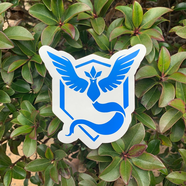Pokemon Go Blue Team Decal Team Mystic Vinyl Sticker for Car - Etsy