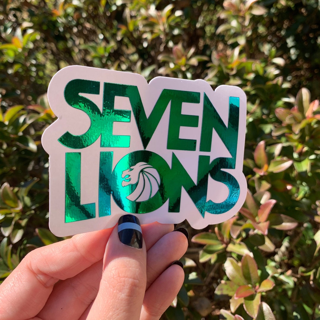Seven Lions Decal Holographic Vinyl Sticker for Car Laptop - Etsy