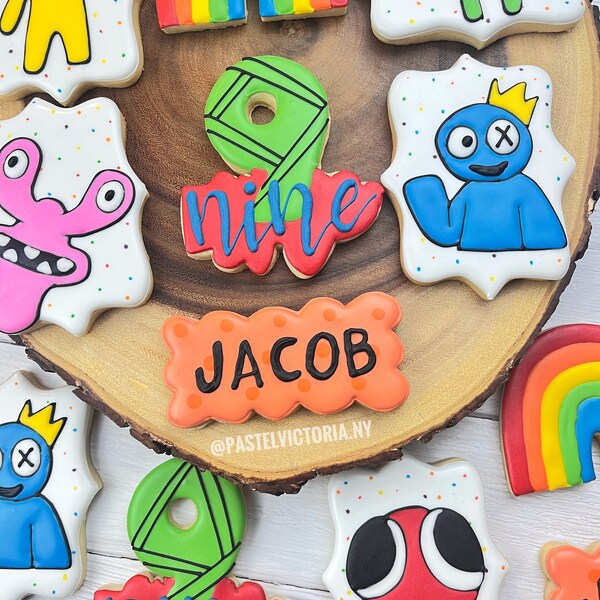 Rainbow Friends Cake - Etsy