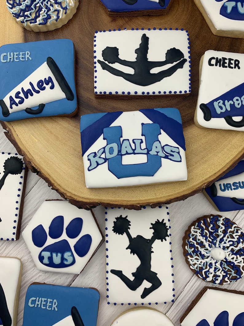 Cheerleader Sugar Cookies, Cheer Sugar Cookies, Custom Colors ...