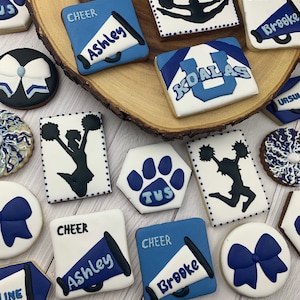 Cheerleader Sugar Cookies, Cheer Sugar Cookies, Custom Colors ...