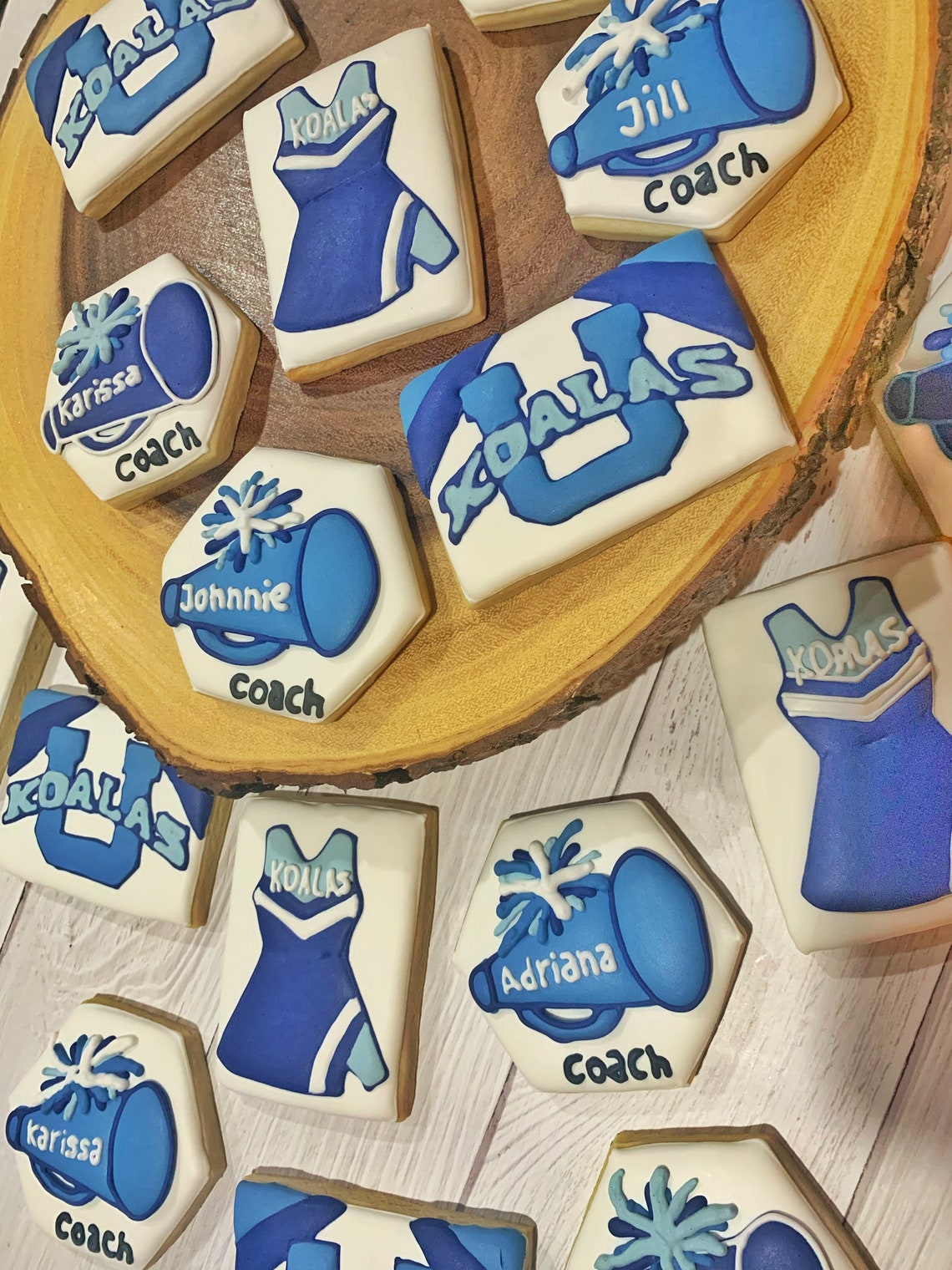 Cheerleader Sugar Cookies Cheer Sugar Cookies Custom Colors - Etsy