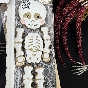 Halloween Skeleton Cookies, Color Choice, Set of 6 Cookies, Unique ...