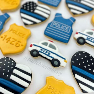 Police Sugar Cookies, Law Enforcement Cookies, Cop Cookie, Police Badge ...