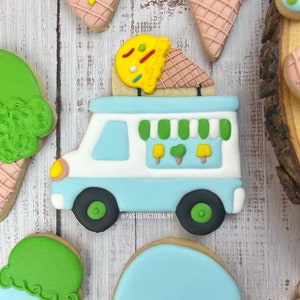 Personalized Ice Cream Truck Cookies, Custom Ice Cream Truck Party ...
