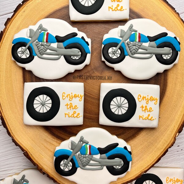 Motorcycle Cookie - Etsy