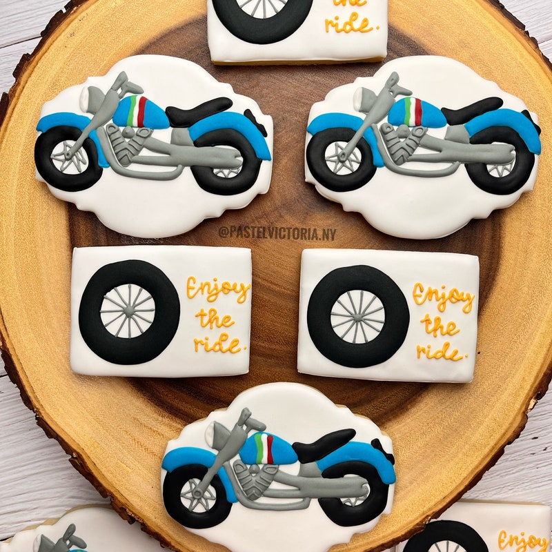 Motorcycle Cookie - Etsy