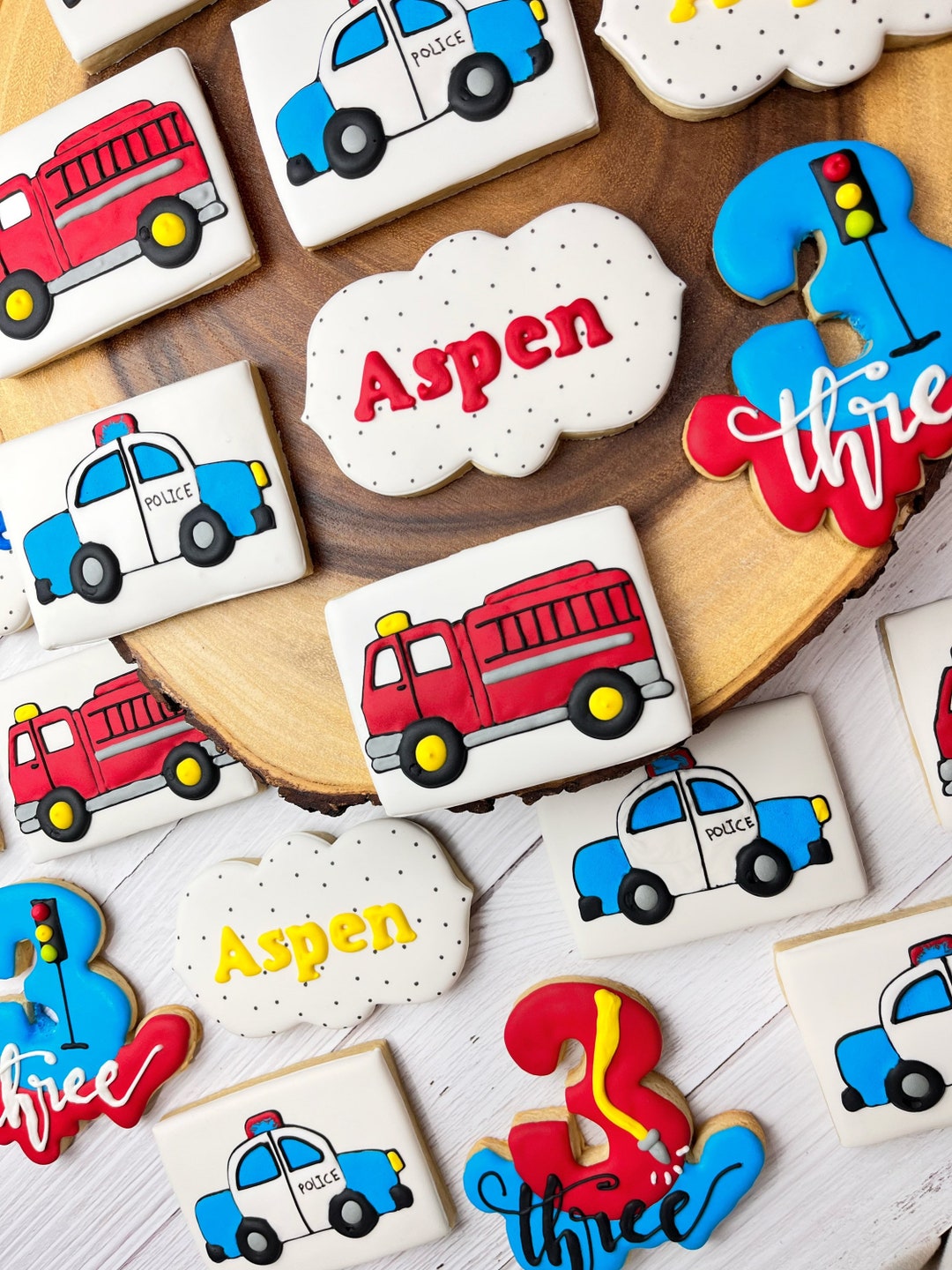 Personalized Police Cookies , Personalized Firefighter Cookies , Police ...
