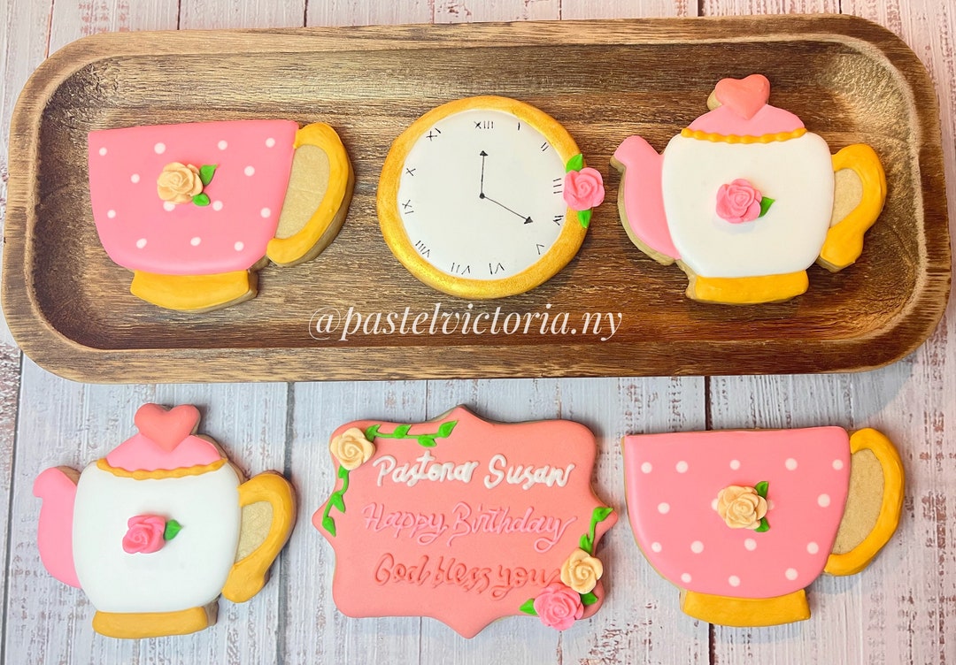 Tea Party Sugar Cookies, Tea Time Cookies, Tea Party Birthday, Tea Pot ...