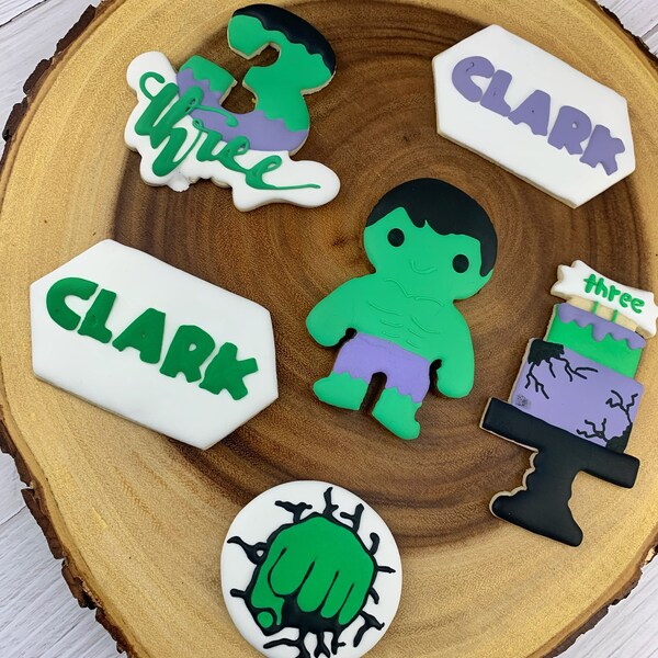 Hulk Sugar Cookies - Etsy
