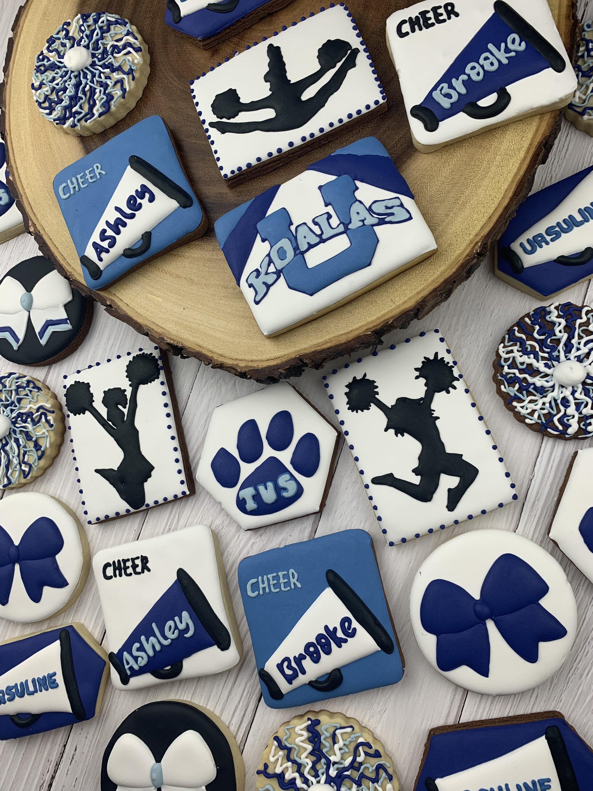 Cheerleader Sugar Cookies Cheer Sugar Cookies Custom Colors - Etsy