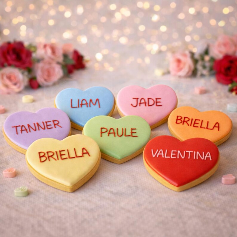 Personalized Valentine’s Day Cookies Gift, You Are a Sweetheart Custom ...