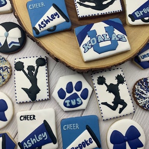 Cheerleader Sugar Cookies, Cheer Sugar Cookies, Custom Colors ...