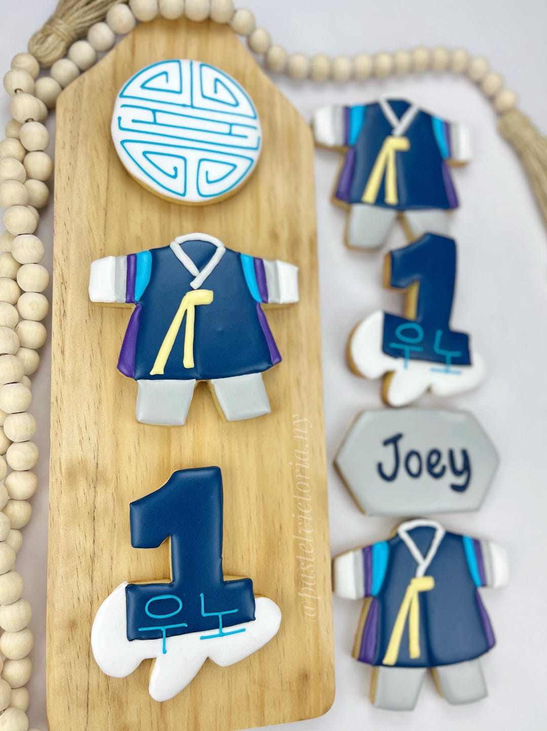 Dohl Korean Birthday Cookies, Boy Hanbok Cookies, Dol 1st Birthday ...