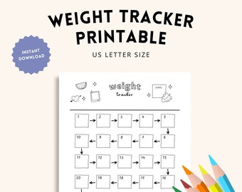 Weight Tracker | Printable PDF. Kgs. Lbs. Pound Tracker | Health ...