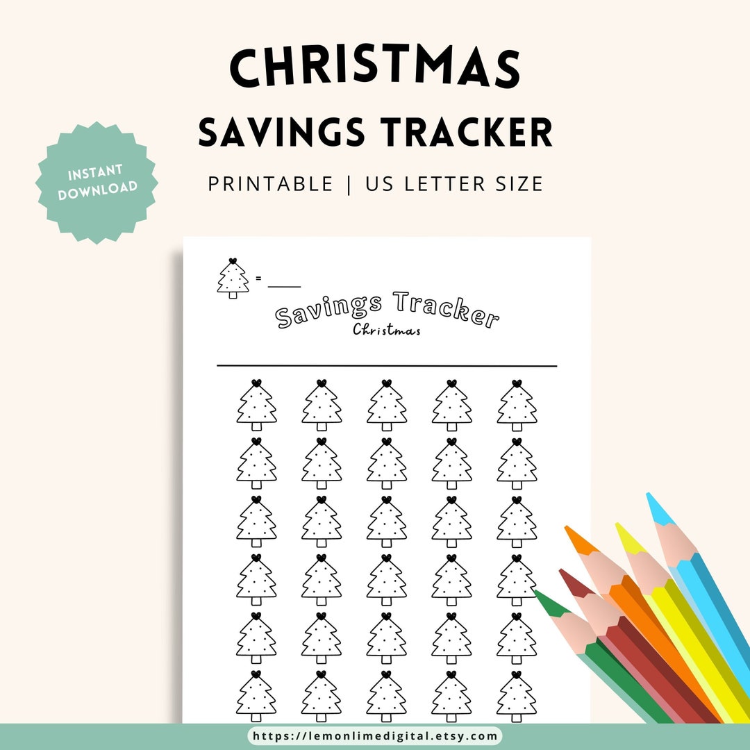 Christmas Savings Tracker Printable - Etsy Christmas Savings Tracker Printable - Etsy