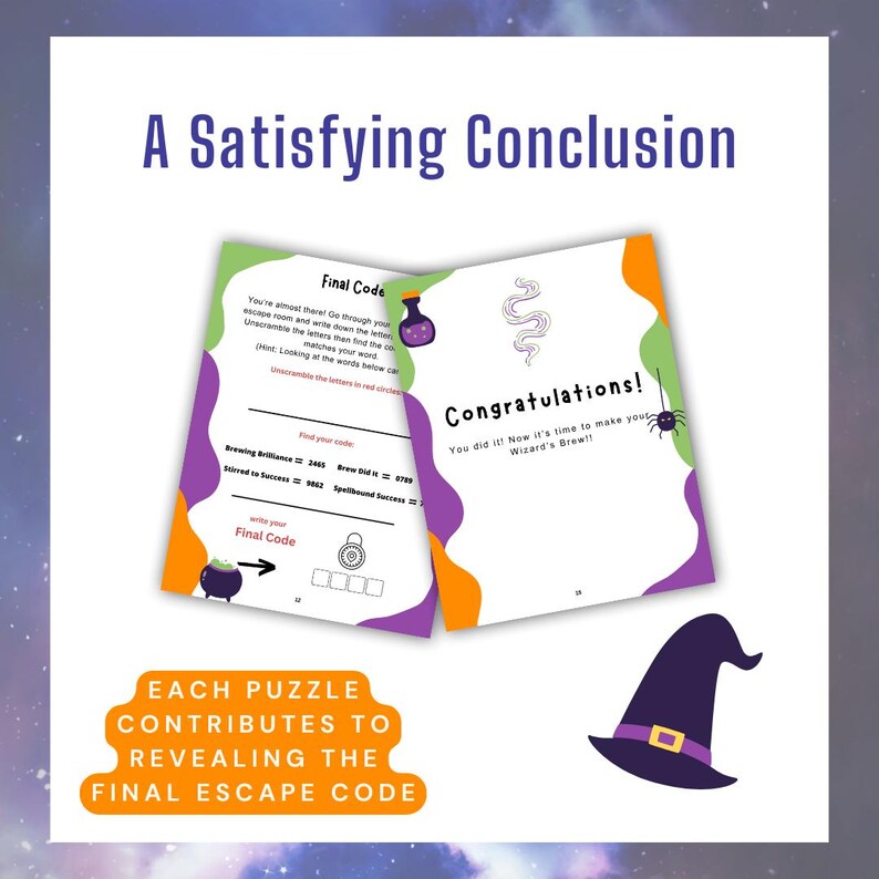 Printable Wizard Escape Room Game for Kids Ages 8, 9, 10, 11, 12 ...