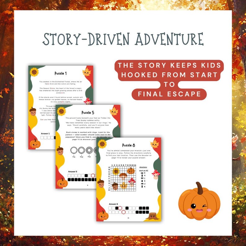 The Enchanted Forest Escape Room | Fall Printable Game for Kids ...