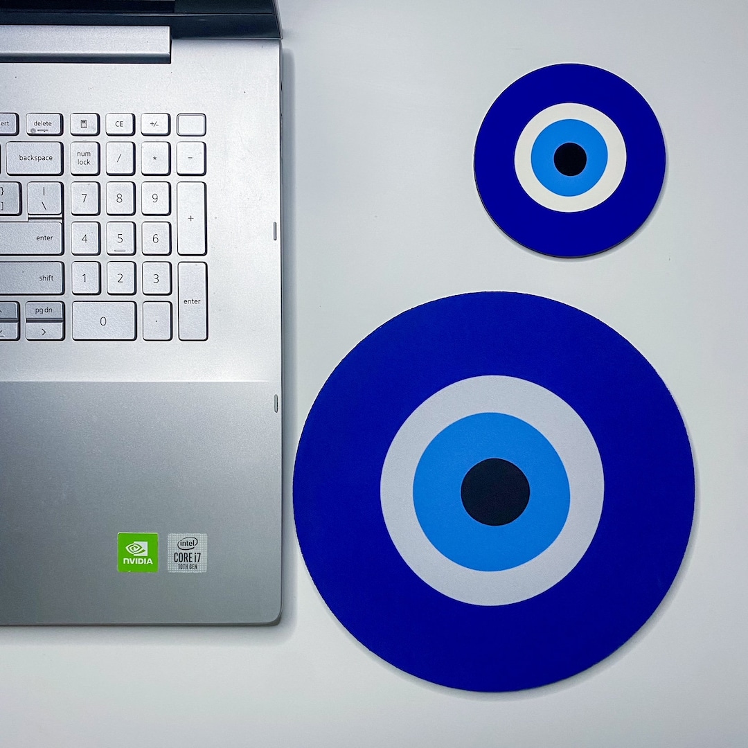Evil Eye Mouspad & Desk Coaster Evil Eye Desk Accessories Evil Eye ...