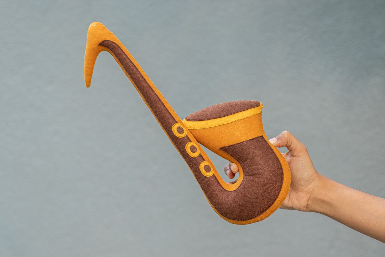 Felt Music Instrument, Soft Stuffed Saxophone, Plush Toy Musical ...