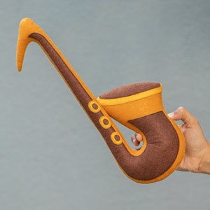 Felt Music Instrument Soft Stuffed Saxophone Plush Toy - Etsy