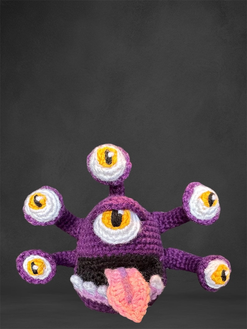 Handmade Beholder Amigurumi - Cute and Creepy Plush Toy With Unique ...