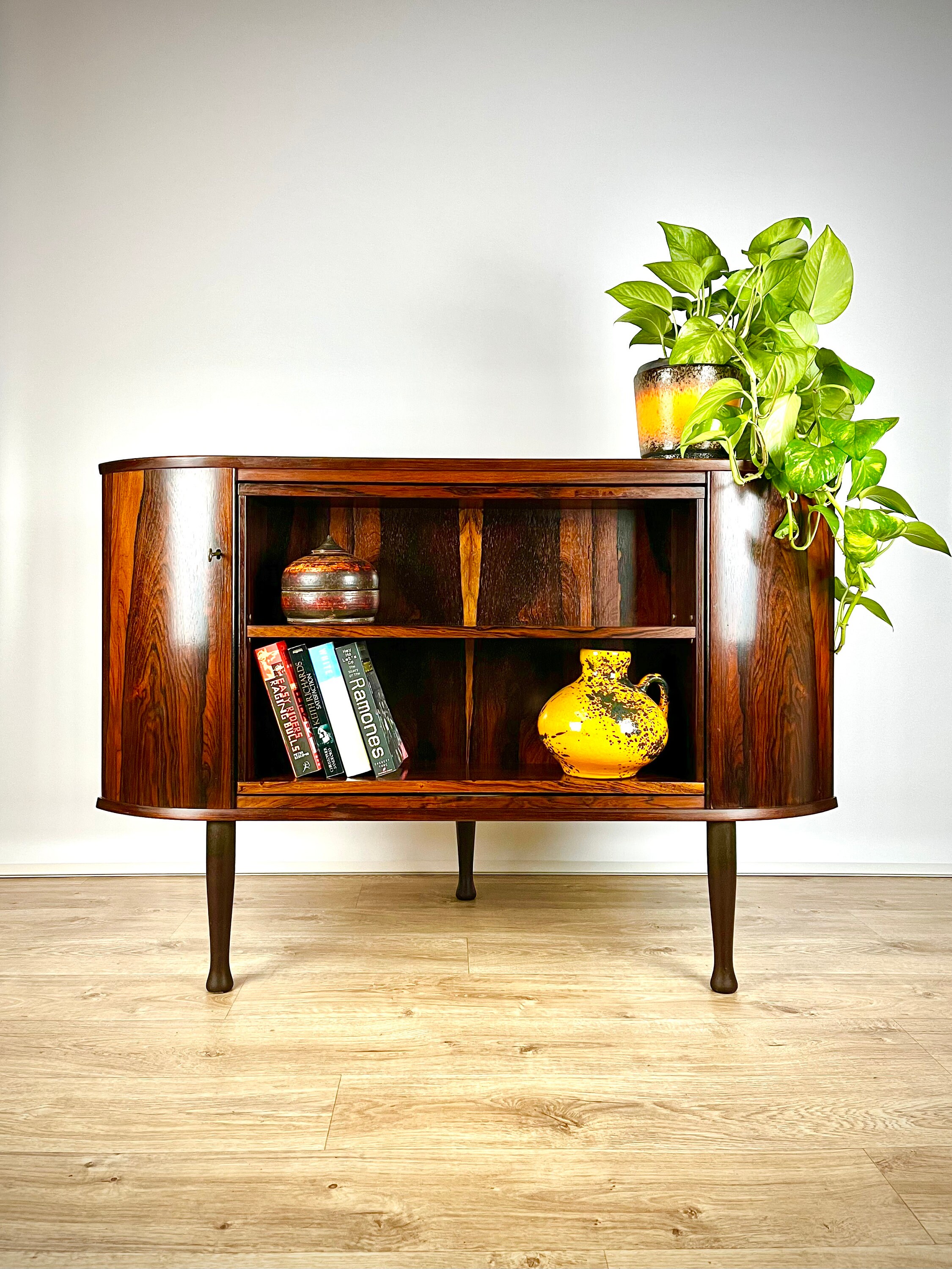 Stunning 1960s Rosewood Cocktail Drinks Cabinet Mobelfabrikken Sola Norway Mid Century Etsy