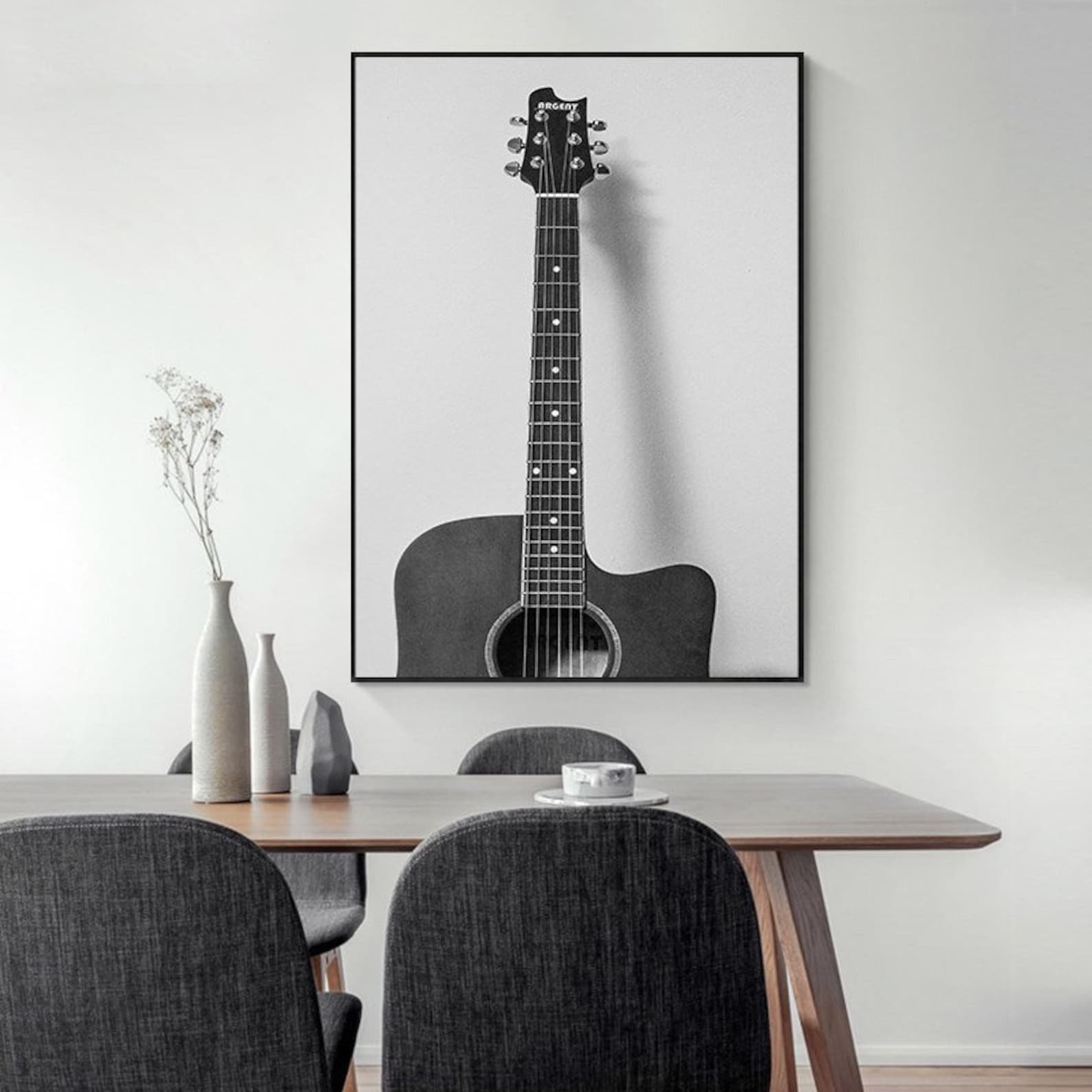 Black and White Music Wall Decor, Digital Print, Musician Decor, Music ...
